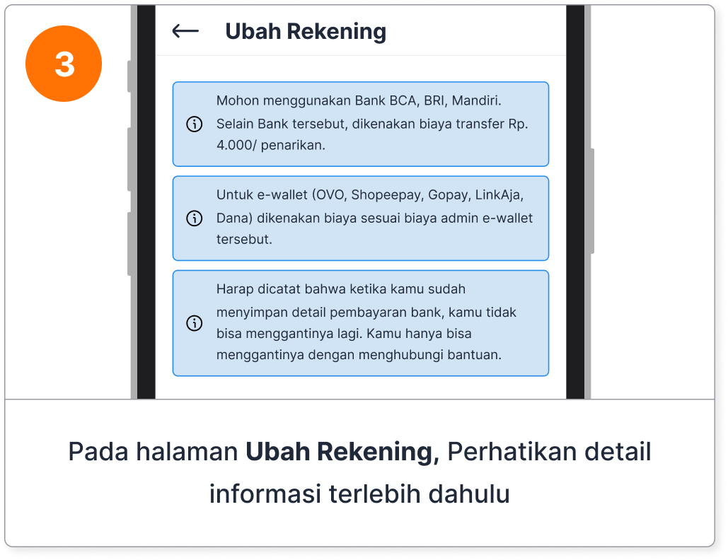 Cara Ganti Rekening (Mobile App) – Help bosCOD