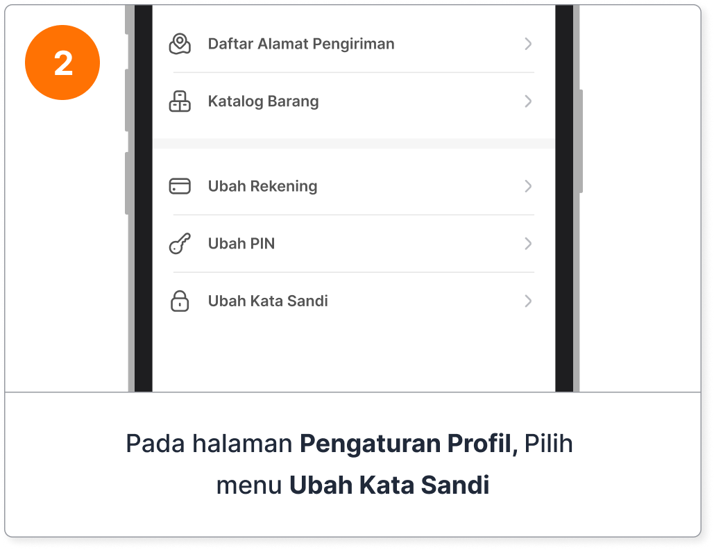 Cara Ganti Kata Sandi (Mobile App) – Help bosCOD